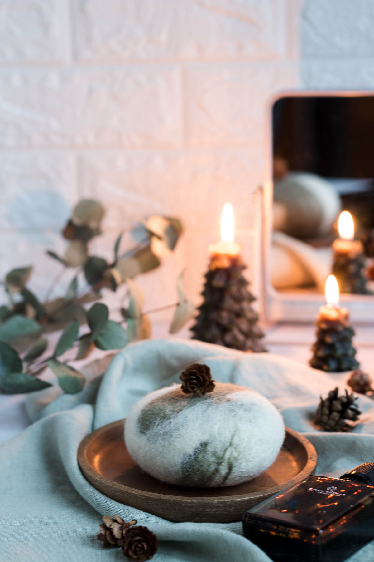 Sakré Felted Soap / Classic Green - 3 Piece Soap Bundle - Sakré Design-